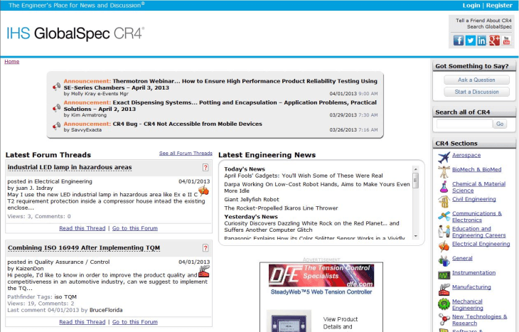 Online Communities Information | Engineering360 Online Communities Information | Engineering360