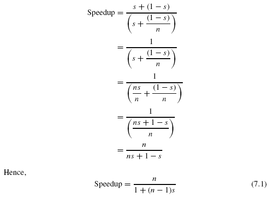 Chapter 7.1.4 - Amdahl’s Law | GlobalSpec