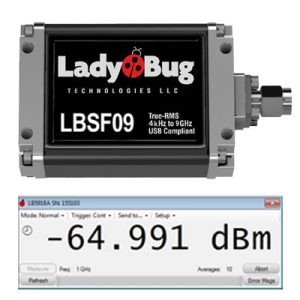 Compact LBSF09 True-RMS Power sensor from LadyBug Technologies LLC