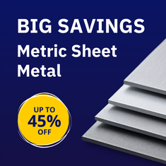 Lower Pricing on Metric Sheet Metal from meviy