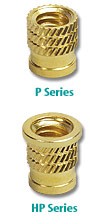 P & HP Series press-in threaded inserts from Tri-Star Industries, Inc.