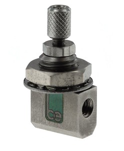In-Line Needle Valve with M3 Threaded Ports from Beswick Engineering Co ...