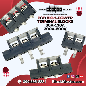 PCB High-Power Terminal Blocks from BlockMaster Electronics, Inc.
