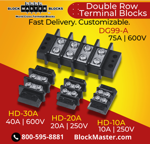 We have Double Row Blocks! from BlockMaster Electronics, Inc.