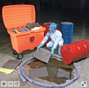 PIG® Spill Kit in High-Visibility Storage Chest from New Pig Corporation