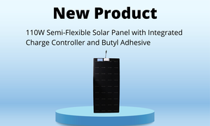 New 110W Solar Panel with Integrated Controller from PowerFilm, Inc.