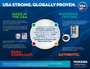 Yaskawa Drives Made in the USA from Yaskawa America, Inc. - Drives Division