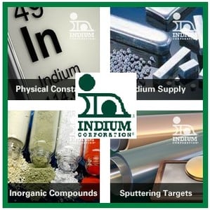 Versatile Conductive Malleable Indium Materials from Indium Corporation