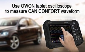 Use OWON oscilloscope to measure CAN CONFORT wave from Fujian Lilliput ...