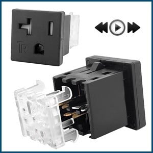 Tamper Resistant Snap-In Outlets from Qualtek Electronics Corp.