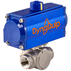 High-cycling pneumatically actuated SS valves from DynaQuip Controls