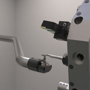 Extra large tool setting arm for machine tools from Renishaw