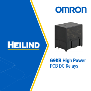 G9KB Series High Power PCB DC Relay from Heilind Electronics, Inc.