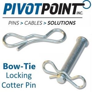 Bow-Tie Locking Cotter Pin from Pivot Point, Inc.