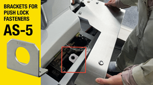 AS-5 Brackets for Push Lock Fasteners from Sugatsune America, Inc.