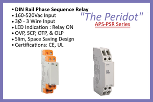 DIN Rail Phase Sequence Relay from Autec Power Inc.