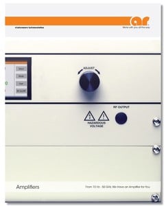 AR's Amplifier Portfolio from AR RF/Microwave Instrumentation