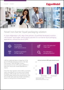 Novel non-barrier liquid packaging solution from ExxonMobil ...