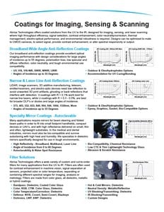 Custom Coatings for Imaging, Sensing & Scanning from Abrisa Technologies