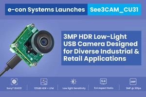 3MP HDR Low-Light USB Camera from e-con Systems™ Inc