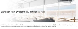 AC Drives for Exhaust Fan Systems from Fuji Electric Corp. of America